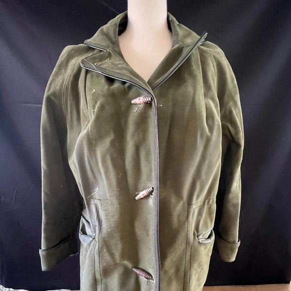 Bolta Flex | Jackets & Coats | Vintage Green 95s Bolta Flex Vinyl Suede ...